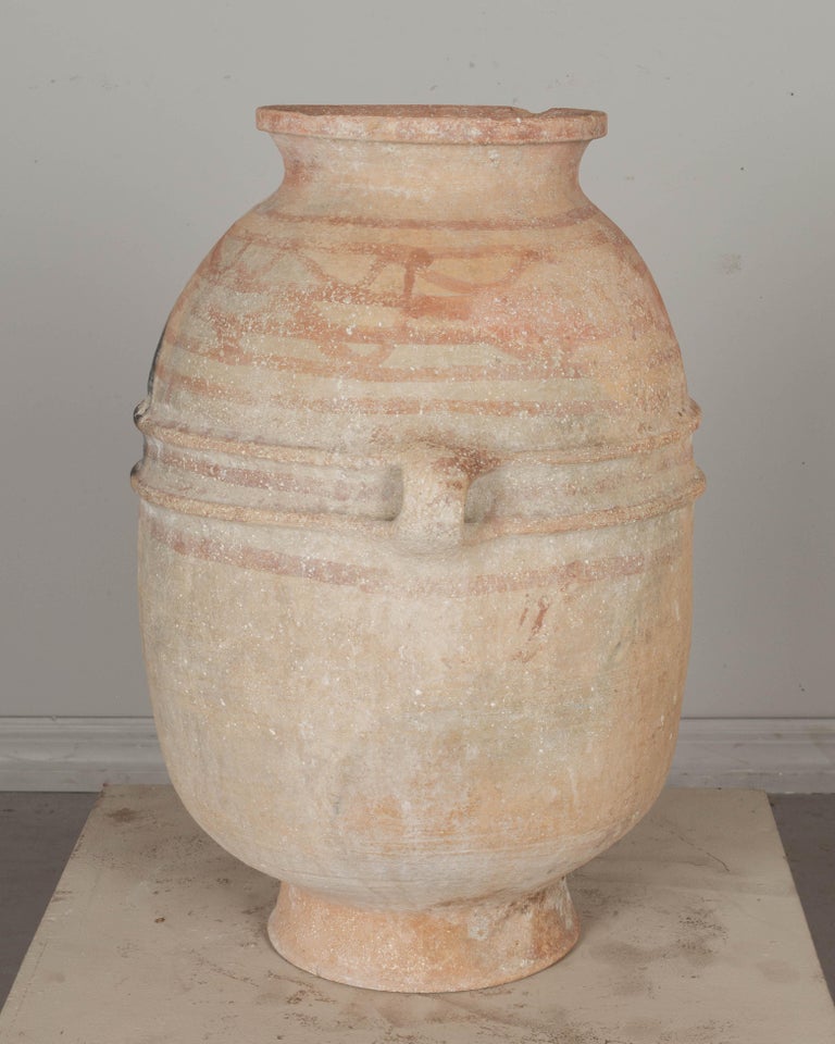 Large Moroccan Terracotta Pottery Water Jar For Sale at 1stDibs
