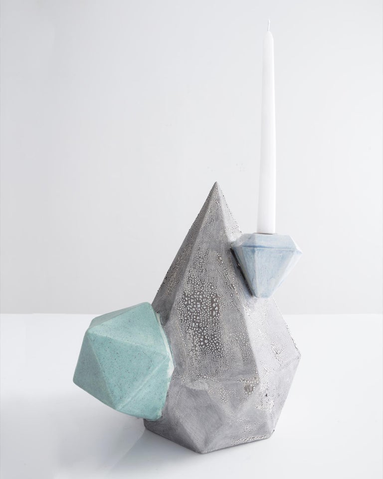 Large Multi-Color Gem Cluster in Glazed Ceramic by Kelly Lamb, 2017 For ...
