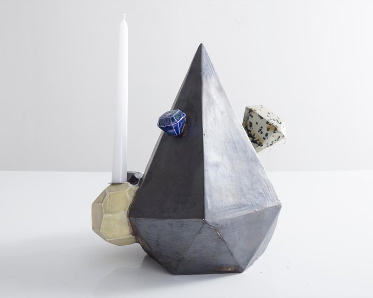 Large Multi-Color Gem Cluster in Glazed Ceramic by Kelly Lamb, 2017 For ...