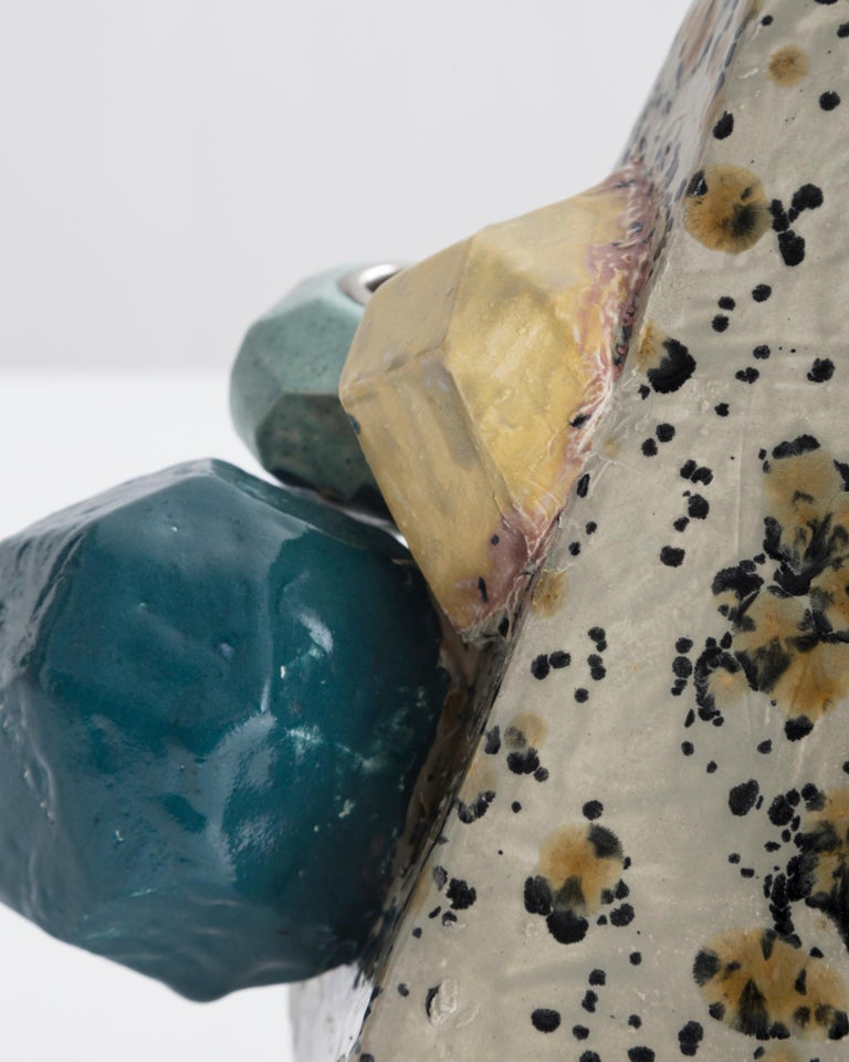 Large Multi-Color Gem Cluster in Glazed Ceramic by Kelly Lamb, 2017 For ...