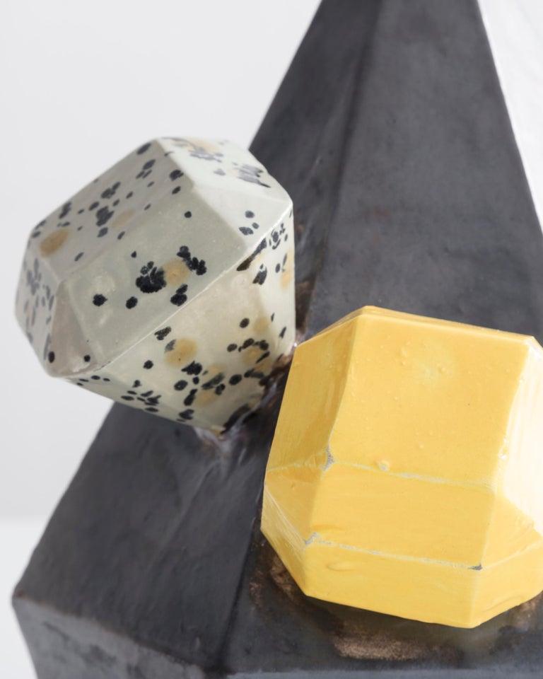 Large Multi-Color Gem Cluster in Glazed Ceramic by Kelly Lamb, 2017 For ...