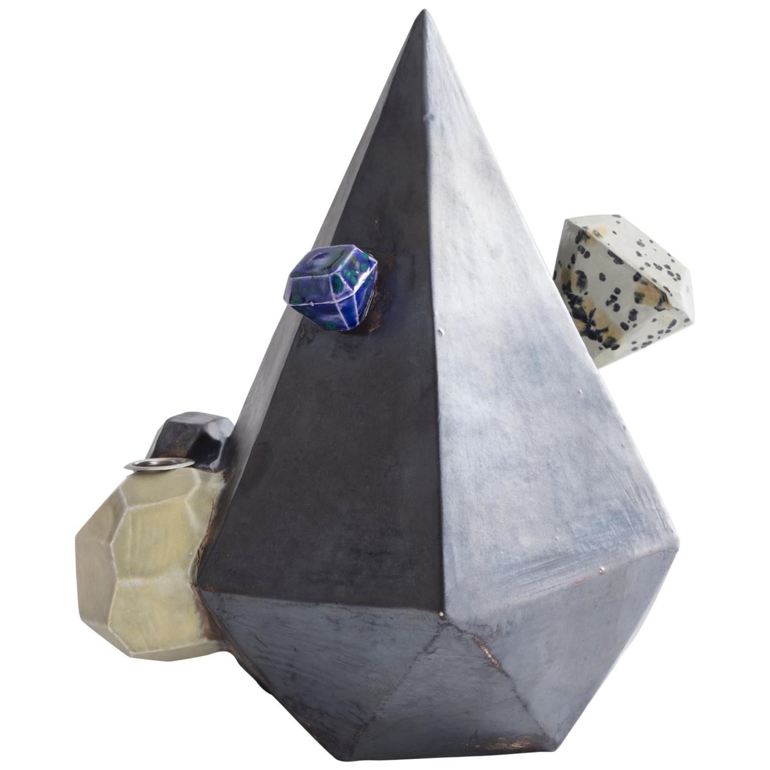 Large Multi-Color Gem Cluster in Glazed Ceramic by Kelly Lamb, 2017 For ...