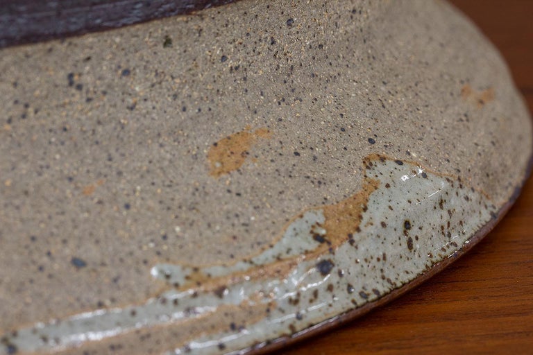 Large Multicolored Chamotte Stoneware Tray, Denmark, 1970s For Sale at ...
