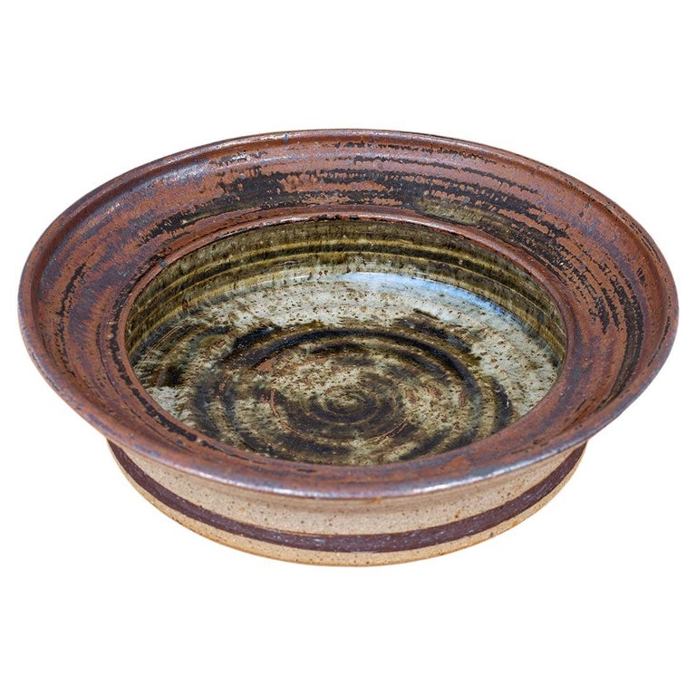 Large Multicolored Chamotte Stoneware Tray, Denmark, 1970s For Sale at ...