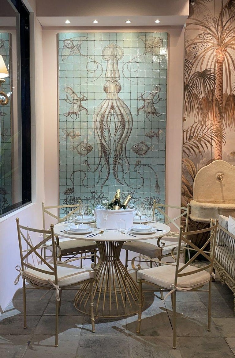 Large Mural of Artisanal Tiles of the 20th Century For Sale at 1stDibs