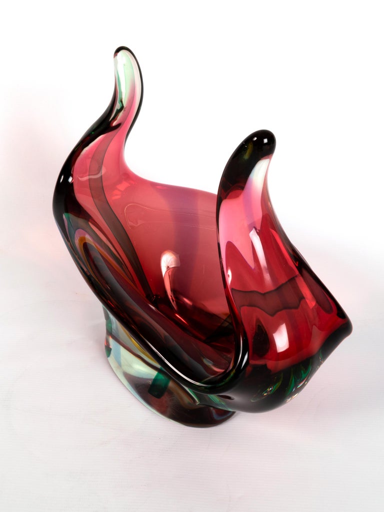 Large Murano Archimede Seguso Art Glass Centre Piece, Italy, C.1960 For ...