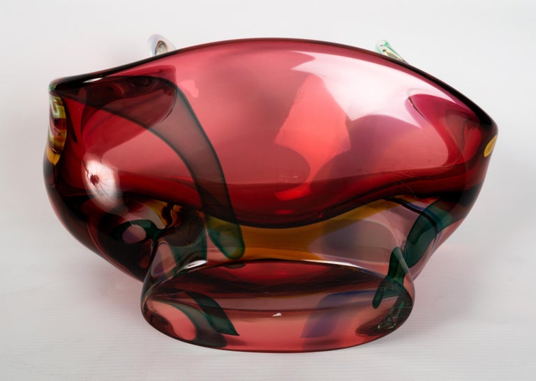 Large Murano Archimede Seguso Art Glass Centre Piece, Italy, C.1960 For ...