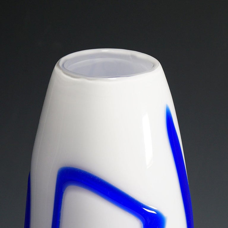 Large Murano Art Glass Vase by Francesca Rosella for V. Nason and C ...