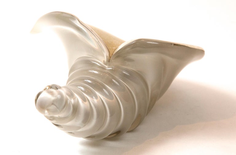 Large Murano Conch Shell, Signed at 1stDibs