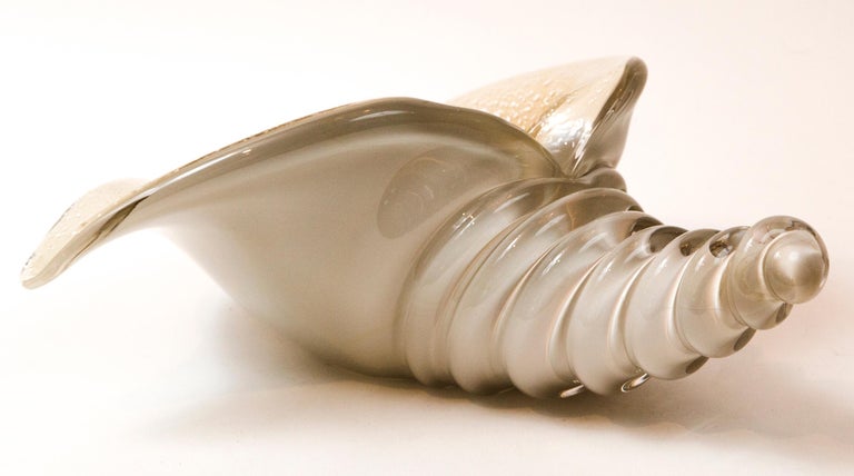 Large Murano Conch Shell, Signed at 1stDibs