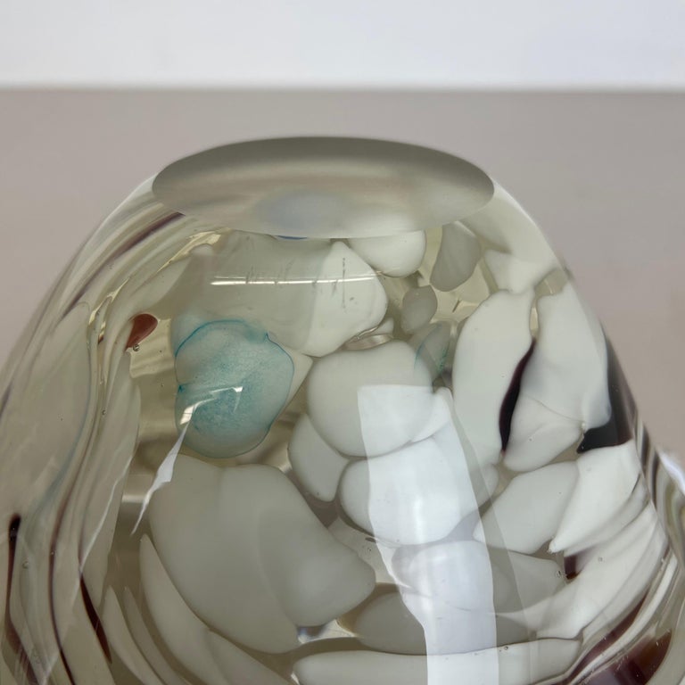 Large Murano Glass 1,1kg "FLORAL" Bowl Element Shell Ashtray Murano ...