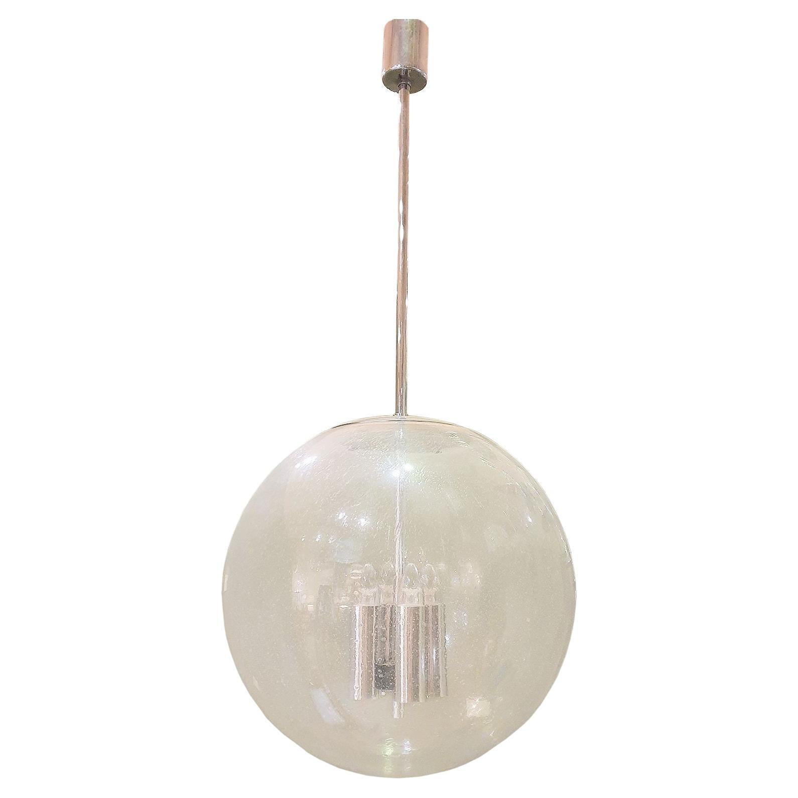 A Large Crystal Ball Chandelier at 1stDibs