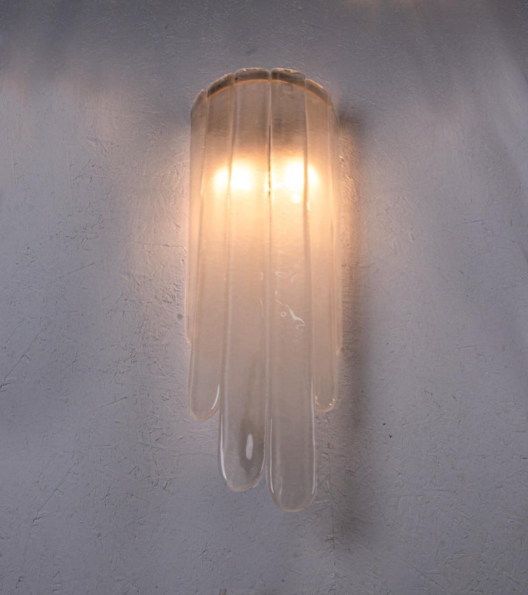 Large Murano Glass Cascade Wall Sconce by Carlo Nason / Mazzega, 1960s ...
