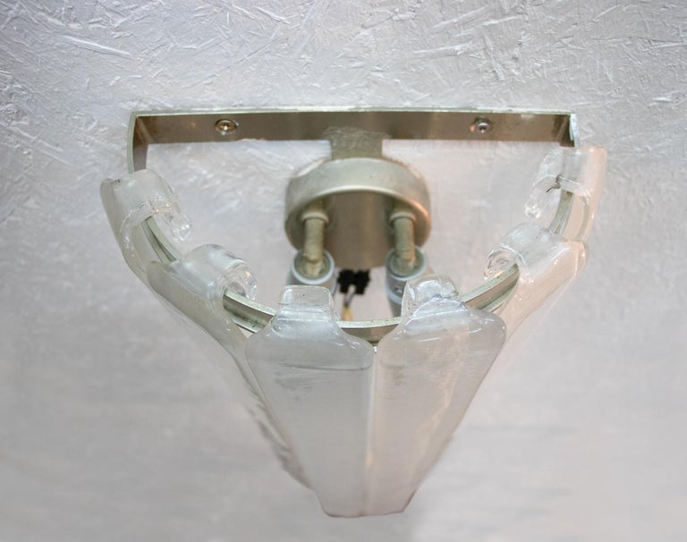 Large Murano Glass Cascade Wall Sconce by Carlo Nason / Mazzega, 1960s ...