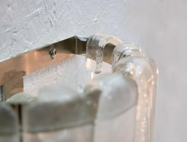Large Murano Glass Cascade Wall Sconce by Carlo Nason / Mazzega, 1960s ...