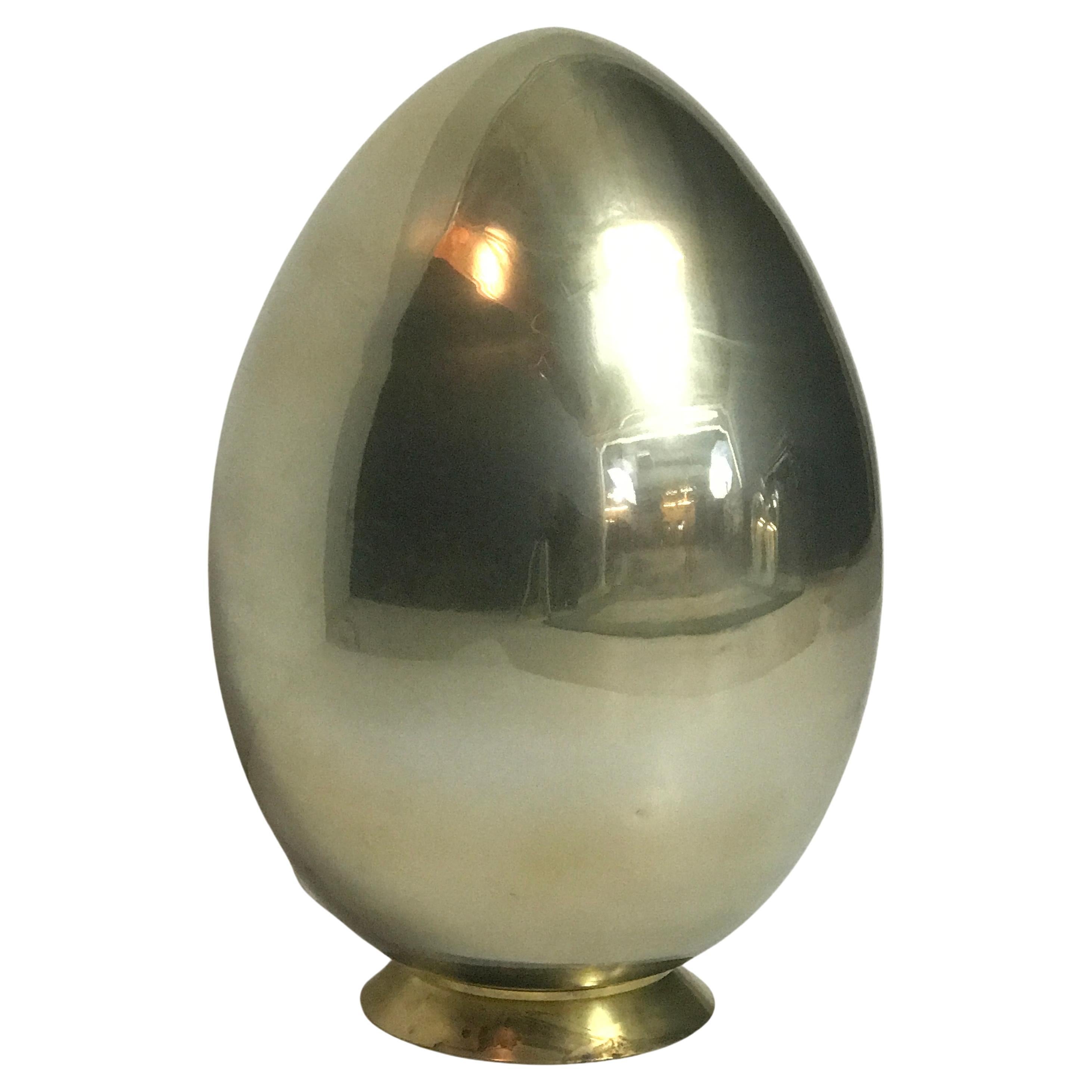 Giant Murano Glass Egg Lamp For Sale at 1stDibs