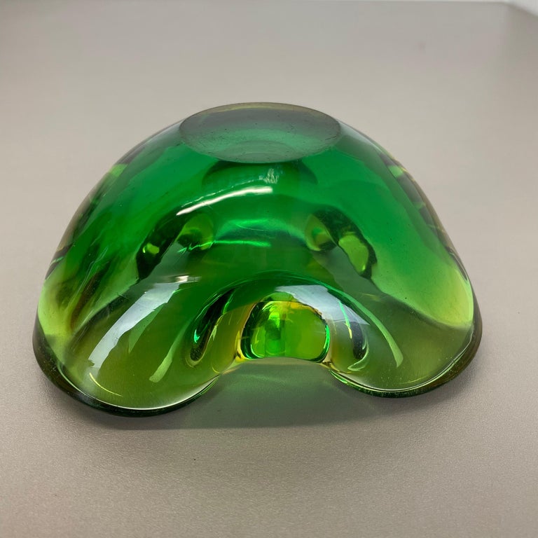 Large Murano Glass "Multi-Color" Bowl Element Shell Ashtray Murano ...