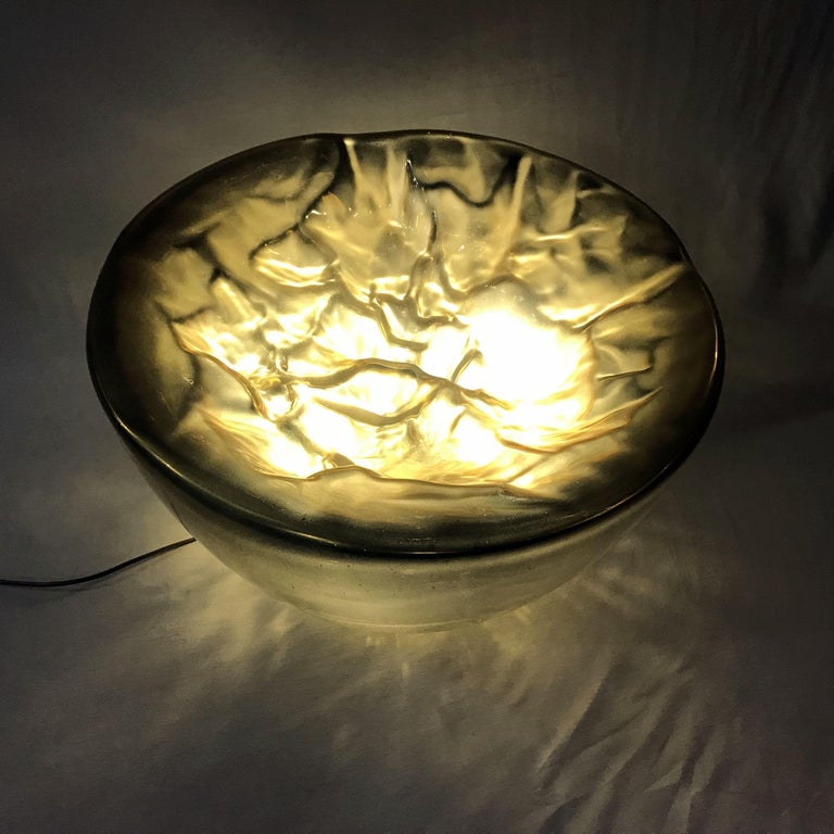 Large Murano Glass Vintage Volcano Lamp at 1stDibs