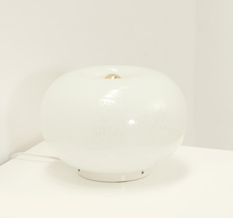 Large Murano Round Table Lamp from 1970s, Italy For Sale at 1stDibs