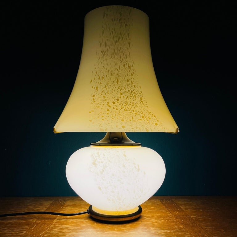 Large Murano Table Lamp Mushroom by F.Fabbian Italy 1970s For Sale at ...