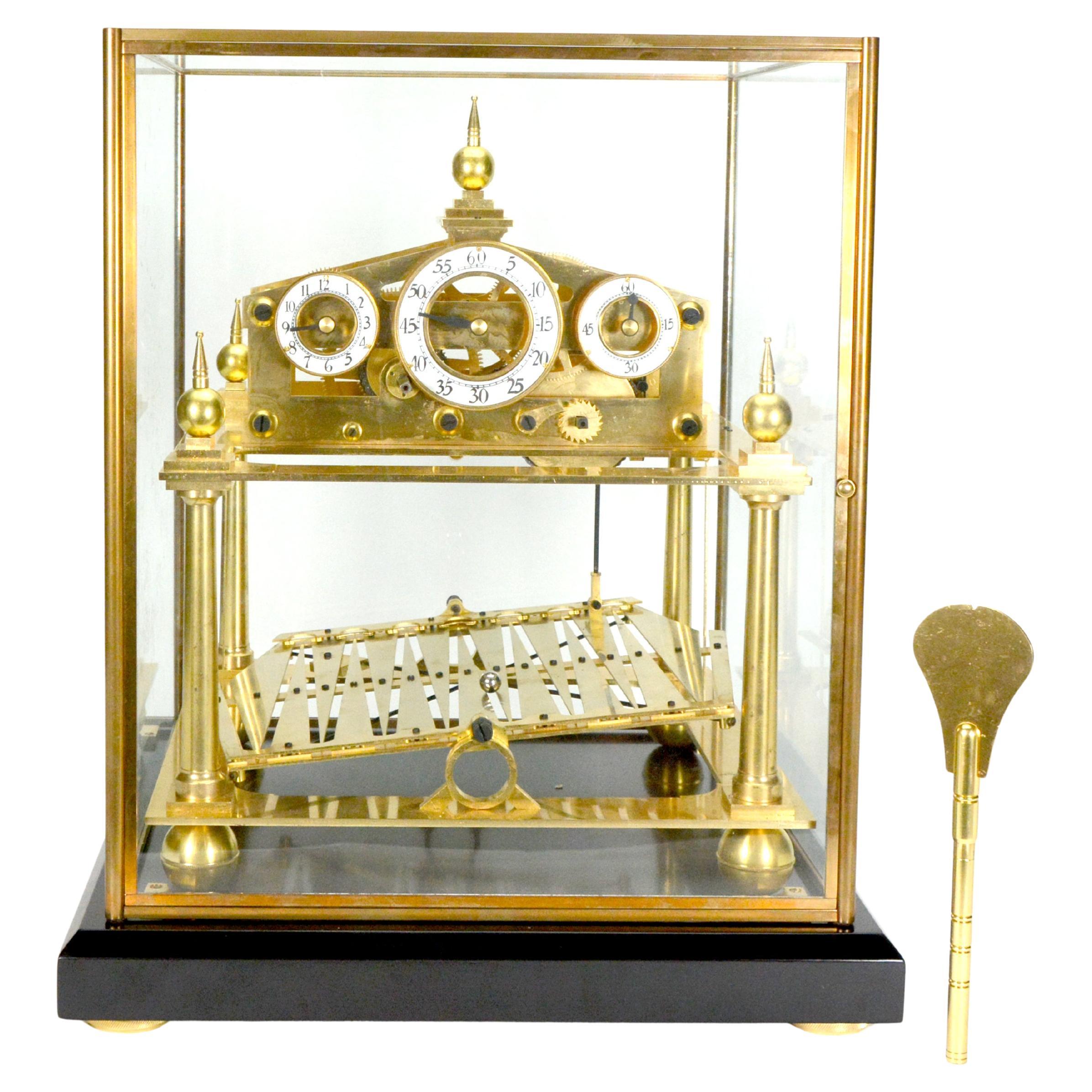 Mystery Briggs Rotary Conical Pendulum Glass Dome Flying Ball Clock at ...