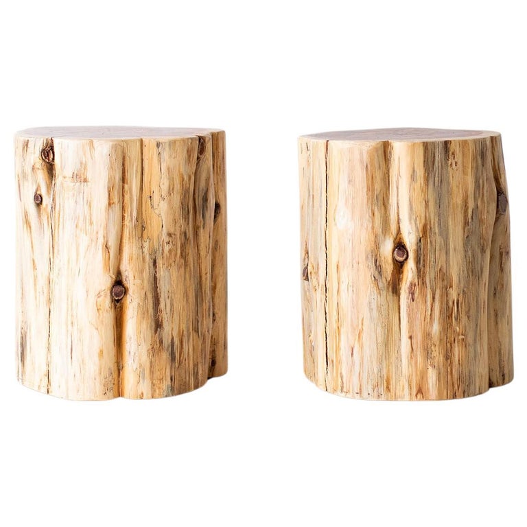 Large Natural Outdoor Stump Tables Quantity 28 at 1stDibs