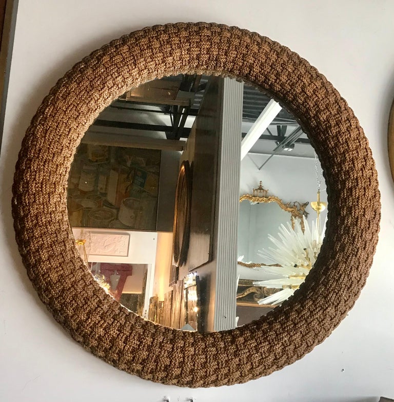 Large Nautical Woven Cord Large Circular Mirror by Lexington at 1stDibs ...