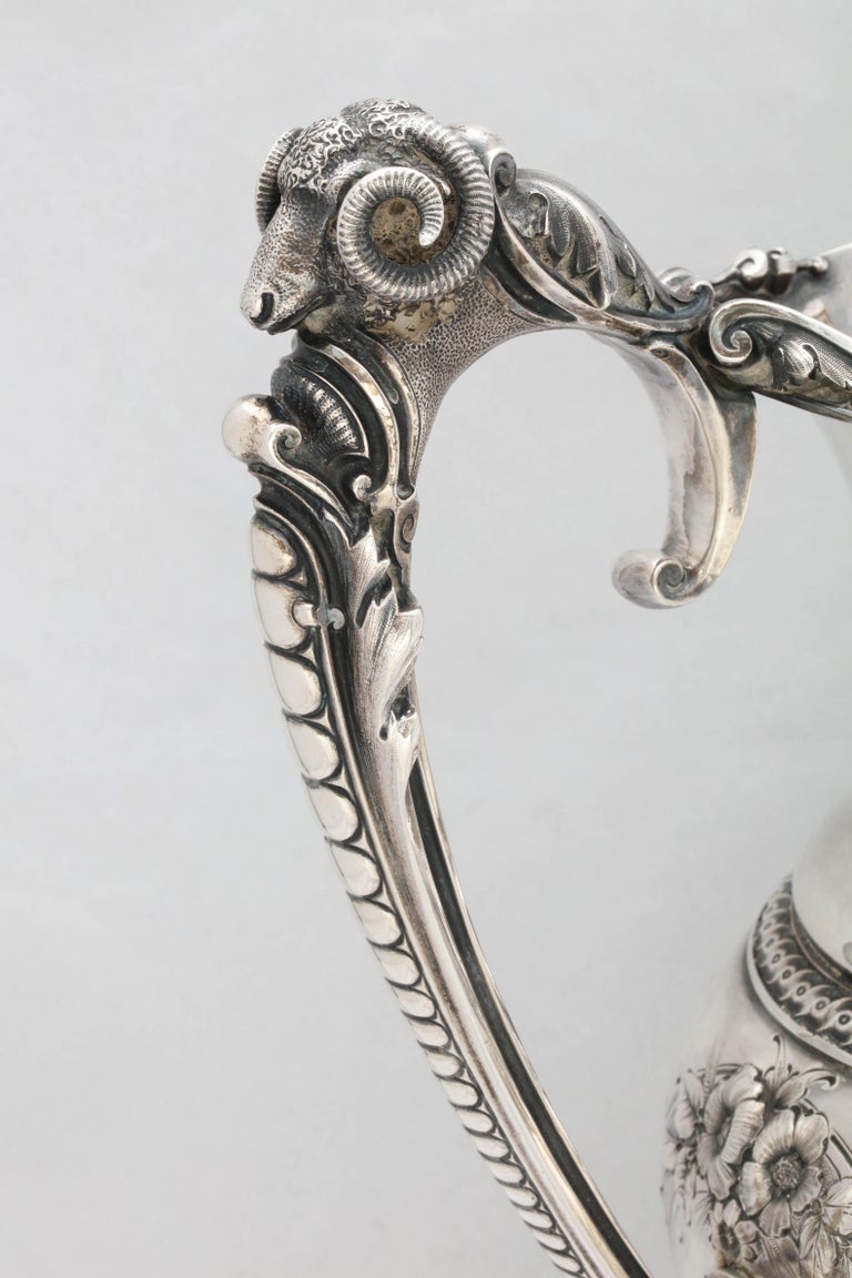 Large Neoclassical Coin Silver Pitcher by Gorham For Sale at 1stDibs