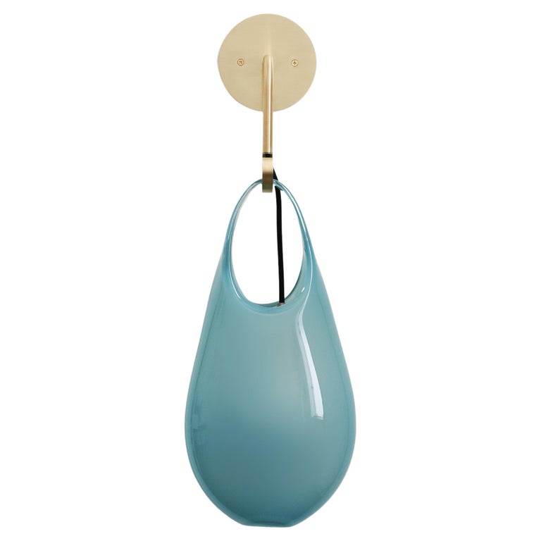 Large New Blue Hold Wall Lamp by SkLO For Sale at 1stDibs