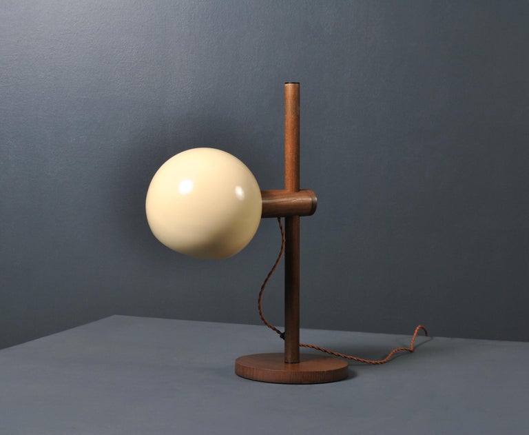 Large Oak Desk Lamp at 1stDibs