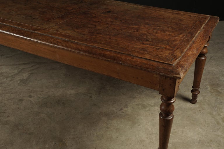 Large Oak Dining Table from France, circa 1920 at 1stDibs
