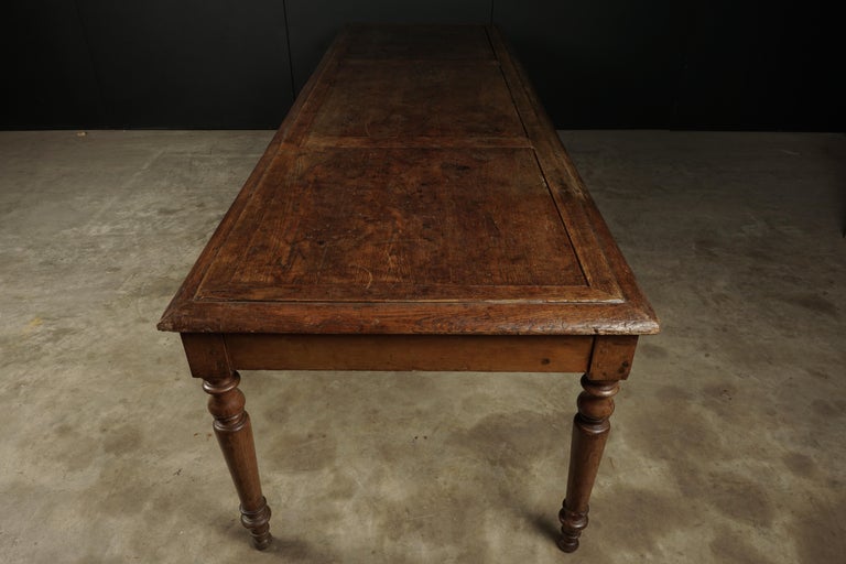 Large Oak Dining Table from France, circa 1920 at 1stDibs