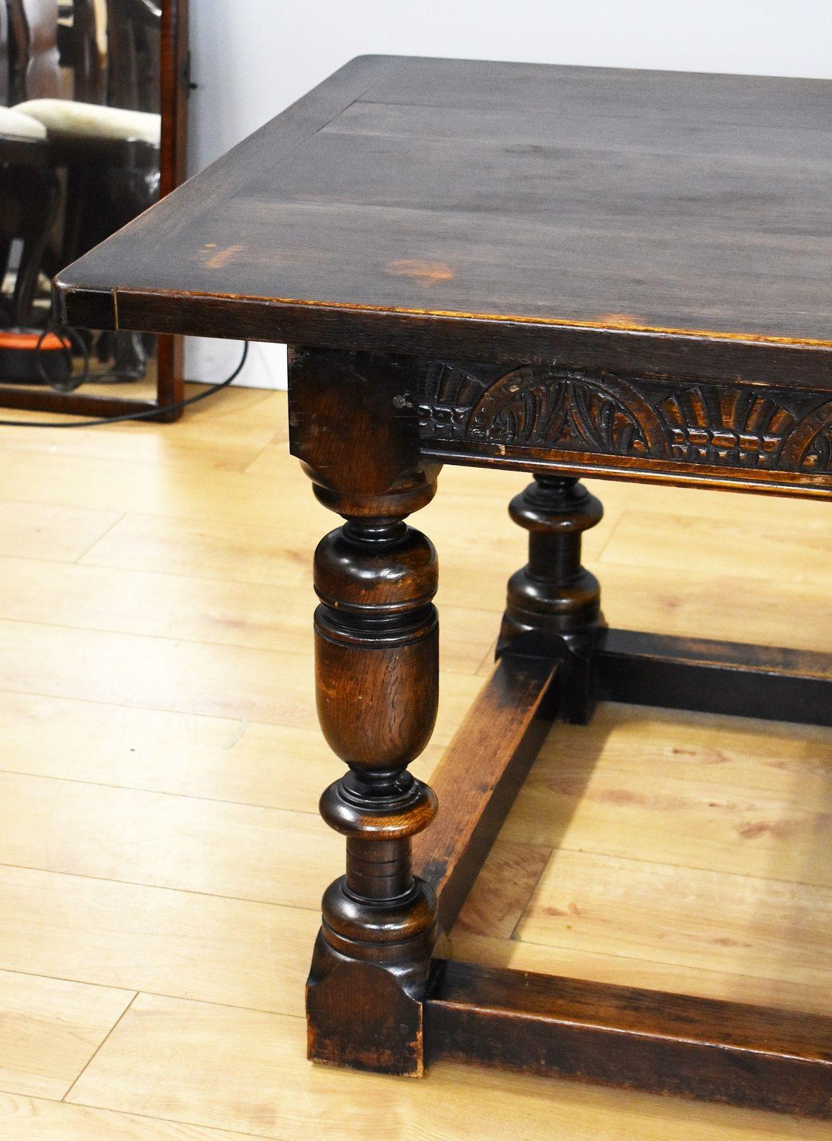 Large Oak Refectory Table For Sale at 1stDibs | refectory tables for sale
