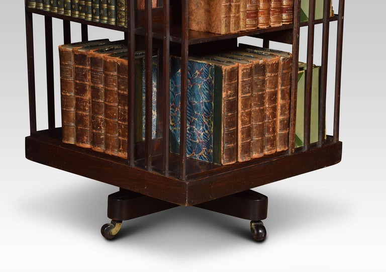 Large Oak Revolving Bookcase at 1stDibs
