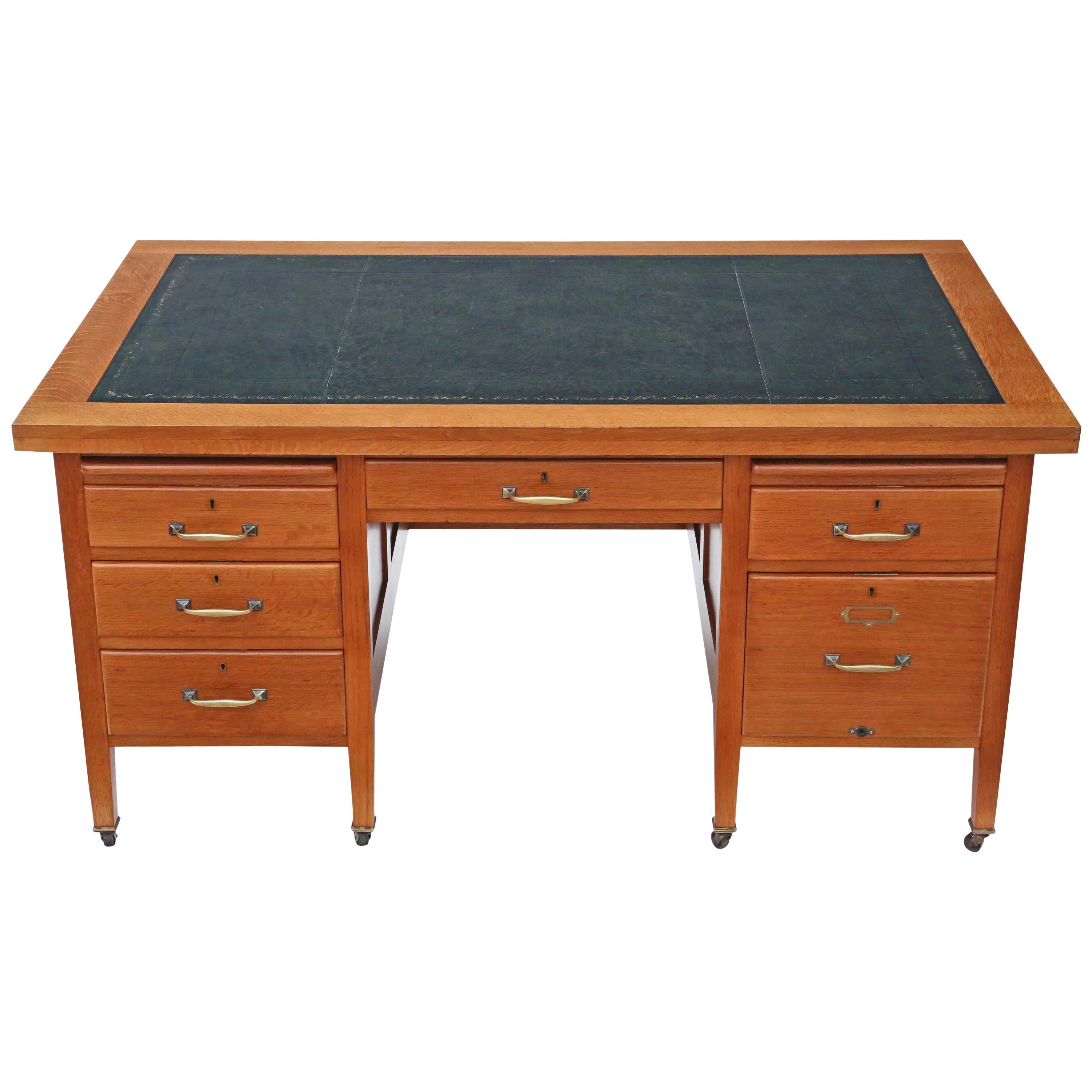 Large Waterfall Desk at 1stdibs