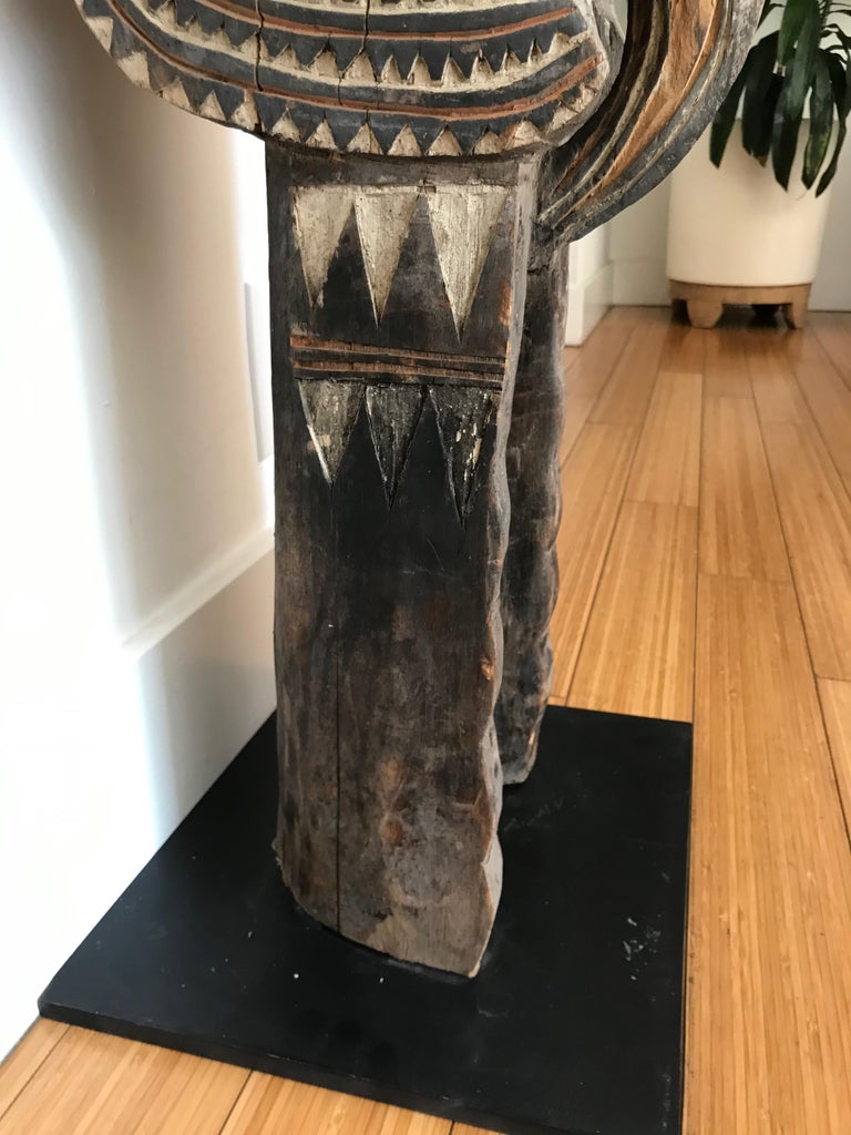 Large Oceanic Art Carved Wood Sculpture Papua New Guinea For Sale at ...