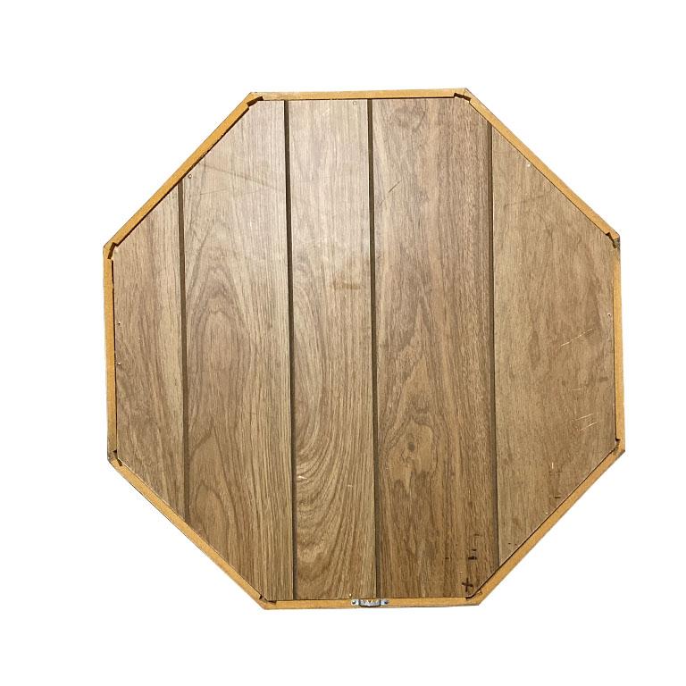 Large Octagonal Wood and Glass Shadow Box or Collectible Box with Latch ...