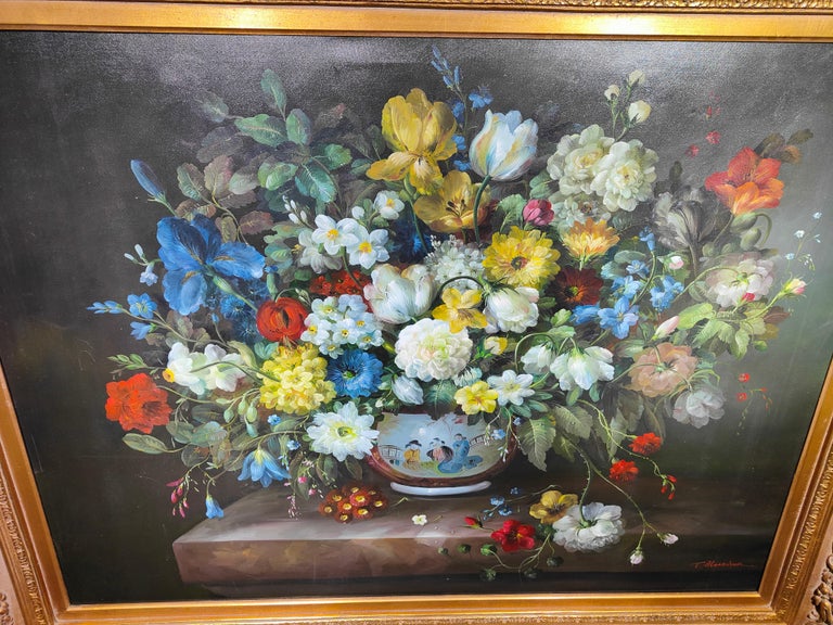 Large Oil on Canvas by Terence Alexander-British For Sale at 1stDibs