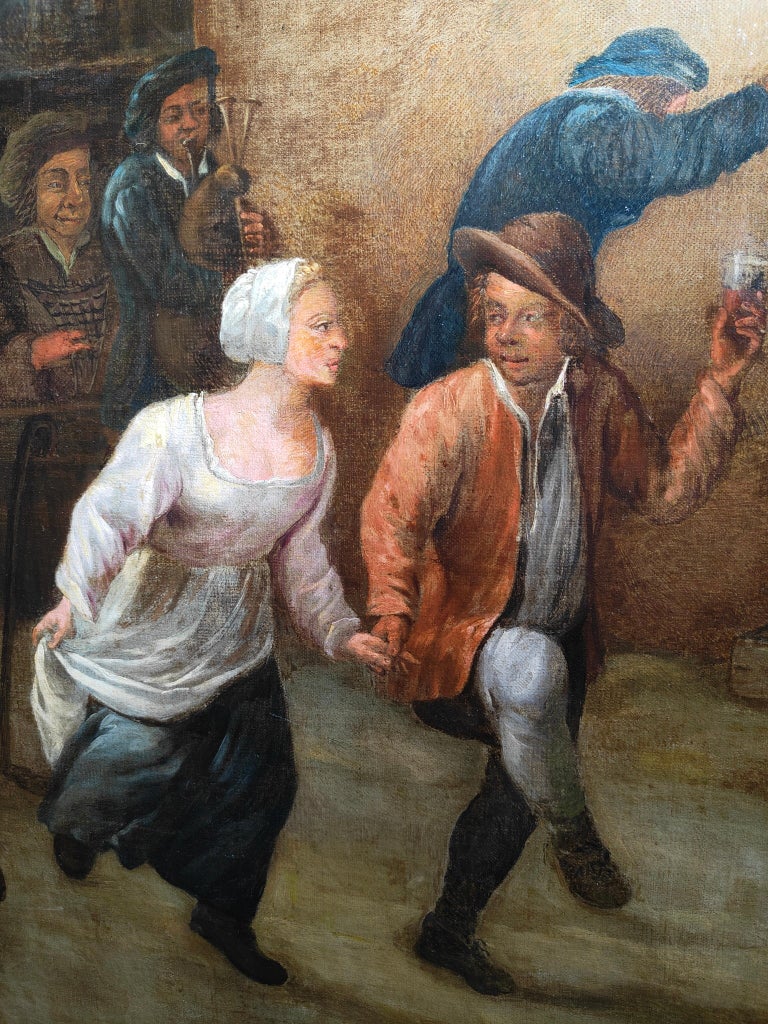 Large Oil On Canvas, Flemish School, XVIIth Century For Sale at 1stDibs