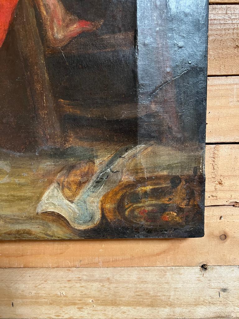 Large Oil on Canvas the Descent from the Cross in the Style of Peter Paul Rubens For Sale at 1stDibs