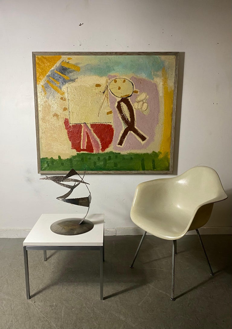 Large Oil Painting on Canvas, Modernist Abstract, by Jim Bray, circa ...
