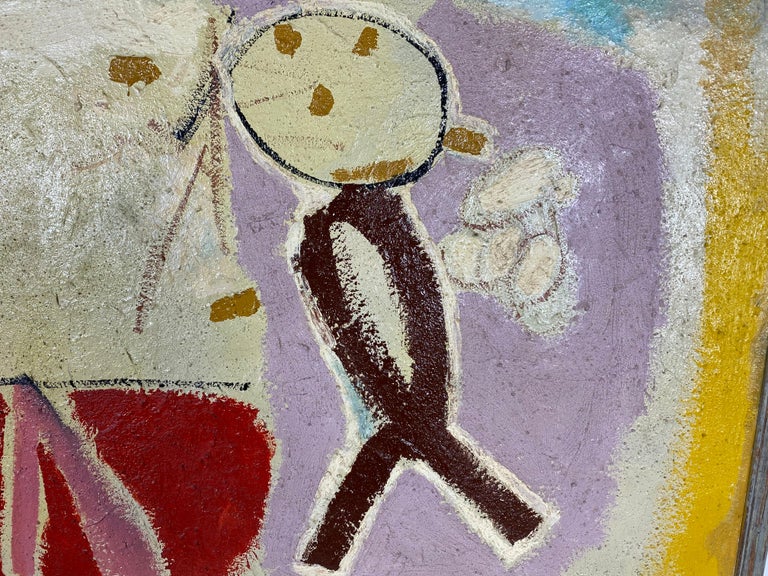 Large Oil Painting on Canvas, Modernist Abstract, by Jim Bray, circa ...