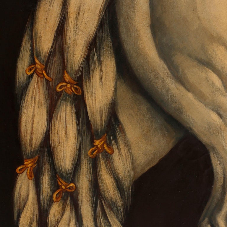Large Oil Painting on Canvas of a Show Horse by Reginald Baxter at 1stDibs