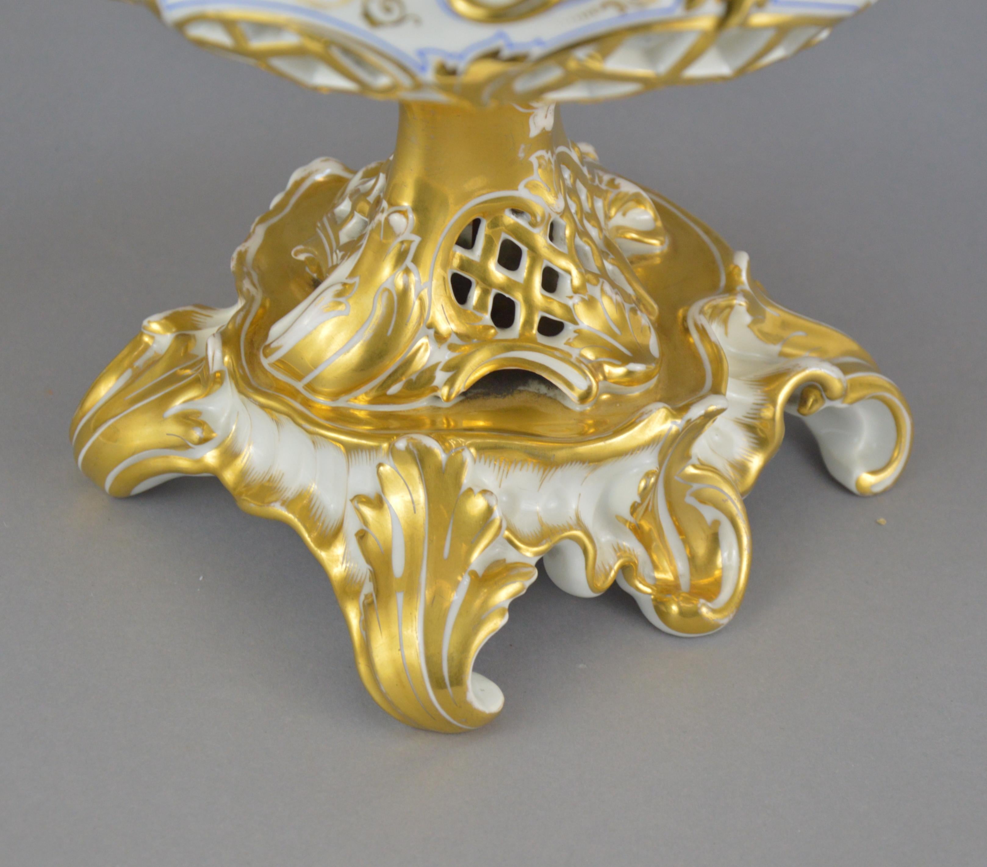 Large Old Brussels gilt porcelain vase by Maximilien Joseph Jacquet ...