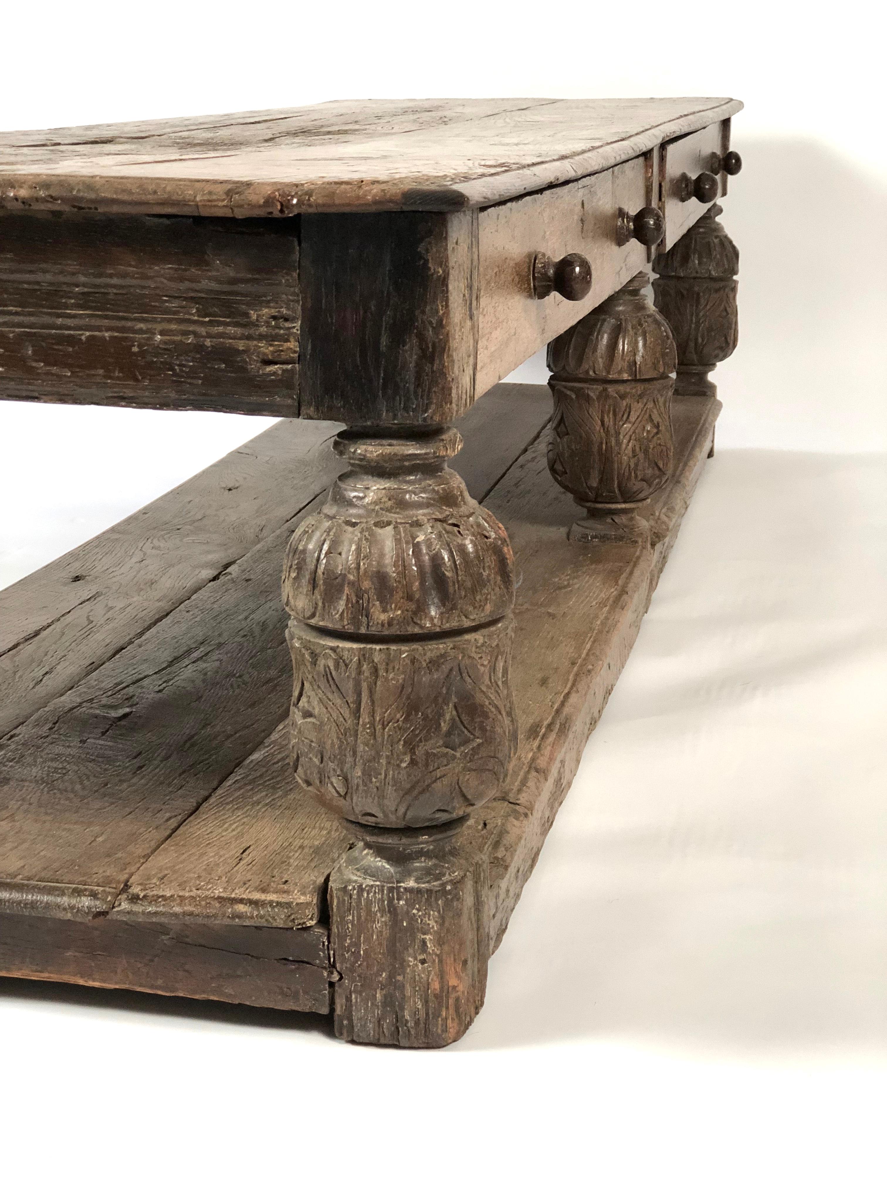 Large Old English Oak Coffee Table at 1stDibs | old english coffee ...