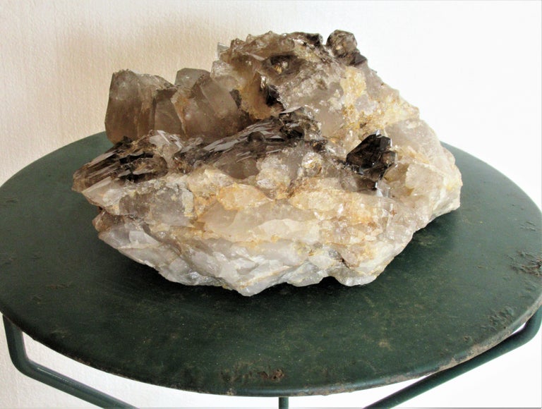 Large Old Quartz Crystal Cluster Specimen at 1stDibs