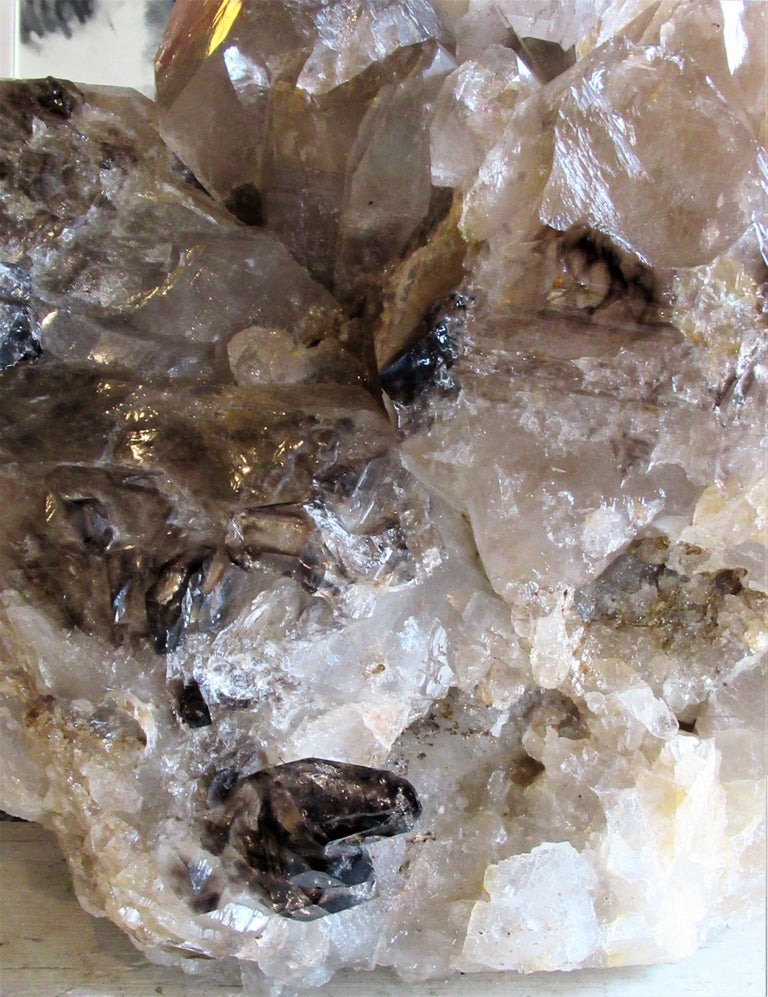 Large Old Quartz Crystal Cluster Specimen at 1stDibs