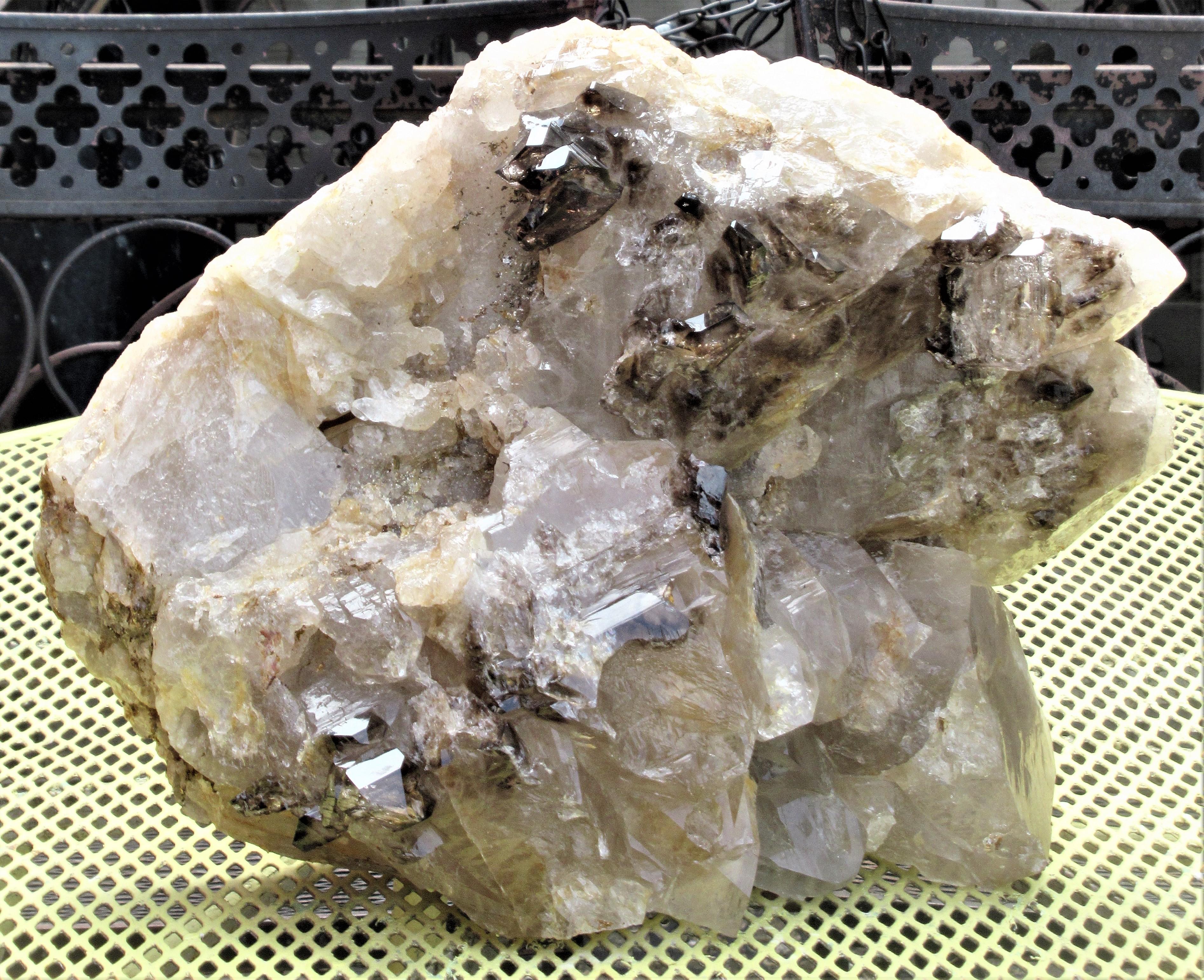 Large Old Quartz Crystal Cluster Specimen at 1stDibs
