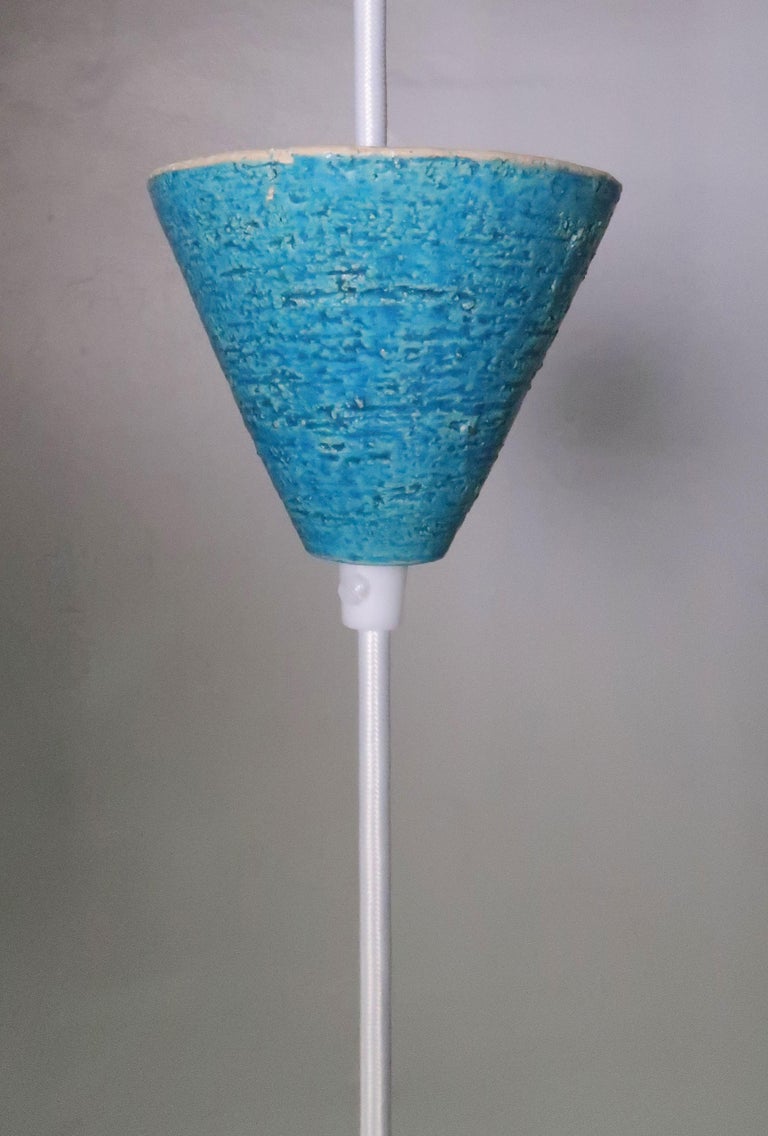 Large One-of-a-Kind Perforated Ceramic Danish Pendant by Sejer Keramik ...