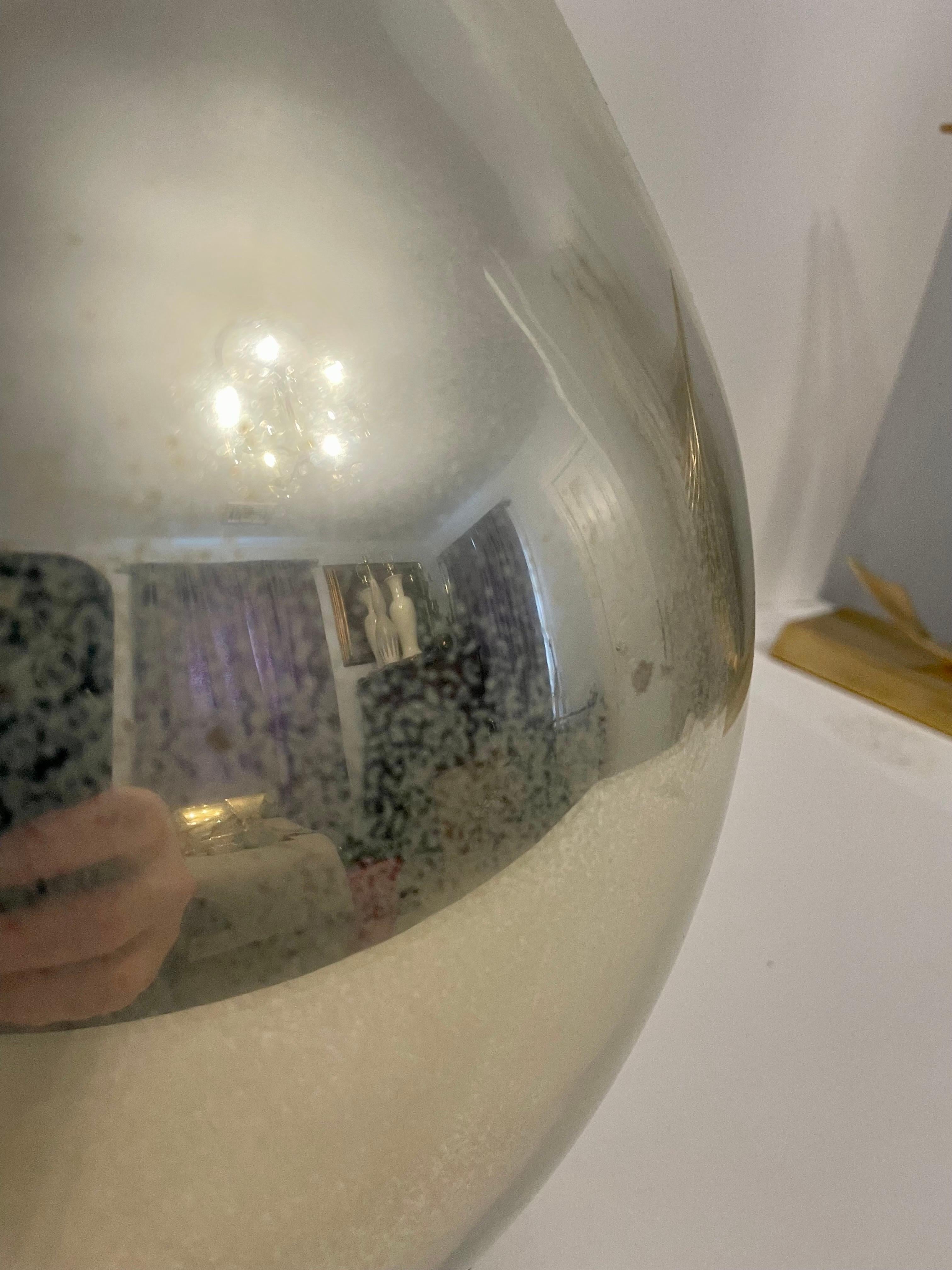 Large Onion Form Mercury Glass Lamp at 1stDibs